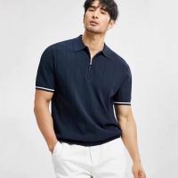 China Men's 100% long stable cotton short sleeve polo for sale
