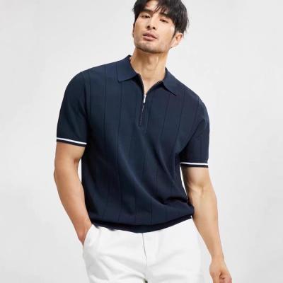 China Men's 100% long stable cotton short sleeve polo for sale