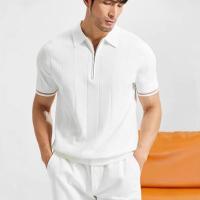 China Men's 100% long stable cotton short sleeve polo for sale