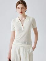 China Women's knitted linen lycell  short sleeve for sale