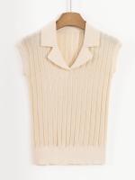 China Women's 100% long stable cotton sleeveless pullover for sale