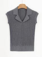 China Women's 100% long stable cotton sleeveless pullover for sale