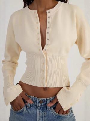 China Women's rayon nylon knitted cardigan for sale