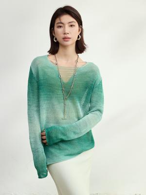 China Women's knitted tied dyed pullover for sale