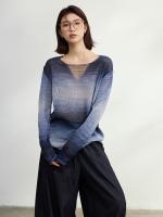 China Women's knitted tied dyed pullover for sale