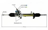 China F3M-3411010	LHD Power Steering Gear Rack For F3M3411010 BYD F3 COROLLA CE120 ZZE122 for sale