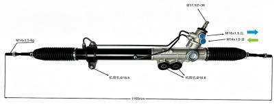 China 49001-JR800 New Power Steering Rack For 49001JR800 NISSAN NAVARA D40 for sale