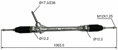 China 48001-3AW0A Power Steering Rack and Pinion Assembly For 480013AW0A NISSAN SUNNY N17 March K13 for sale
