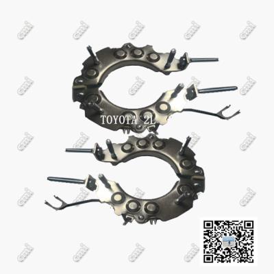 China Toyota Hiace Hilux 2L Alternator Rectifier with 12-40A Diodes and Copper Heat Sinks - ISO9001 Certified for sale