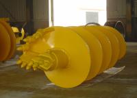China Single Head 2pcs Teeth 500mm Flight Pitch Rock Drilling Auger for sale