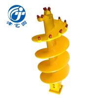 China Portable Earth 600mm Rock Drilling Auger With Tungsten Carbide Bullet Teeth for sale