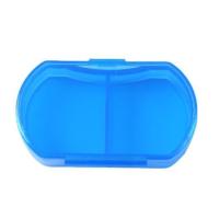 China Plastic Medicine Storage Box Mini Portable Pill Box Case Dispenser Organizer 5.7x3.1x1.3cm for sale