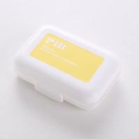 China Double Layer Plastic Medicine Box Travel Pill Storage 11.5x7x2.5cm Custom Logo for sale