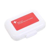China Double Layer Plastic Medicine Box Travel Pill Storage 11.5x7x2.5cm Custom Logo for sale