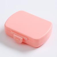 China Custom Logo Plastic Pill Storage Box Case Small Pill Organiser Medicine Box 13.5x5.2x2.3cm for Travel for sale