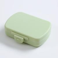 China Custom Logo Plastic Pill Storage Box Case Small Pill Organiser Medicine Box 13.5x5.2x2.3cm for Travel for sale