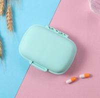 China Custom Printed Double Layer Plastic Pill Organizer Case 11x8x3cm for Travel for sale
