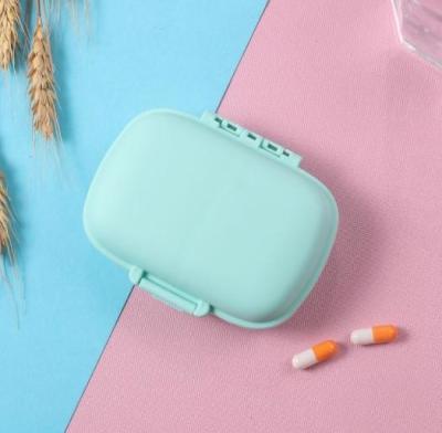 China Custom Printed Double Layer Plastic Pill Organizer Case 11x8x3cm for Travel for sale
