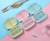 China Custom Printed Double Layer Plastic Pill Organizer Case 11x8x3cm for Travel for sale