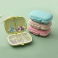 China Custom Printed Double Layer Plastic Pill Organizer Case 11x8x3cm for Travel for sale