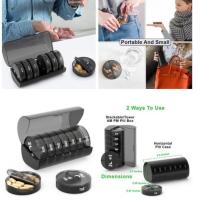 China Color Transparent Plastic 2 Weeks Pill Box 14 Case Portable Pill Storage Container for sale