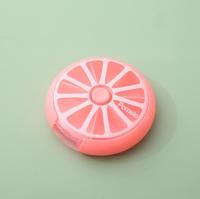 China Customized Plastic Button Round Medicine Pill Box Container Dispenser for Promotion for sale