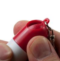 China Mini Keychain Portable Plastic Medicine Pill Storage Box Case for sale