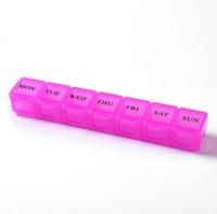 China PP Mini 7 Day Weekly Medicine Pill Case Box 10x7x2.5cm Travel Business Medical Container for sale