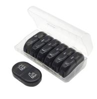China 14 Compartment Plastic Pill Box 7 Day Portable Travel Pill Organizer Case 15x8x4.7cm for sale