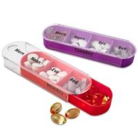 China Weekly Pill Organizer 7 Day 4 Times a Day Medicine Box 11.5x13x4.3cm Plastic for sale