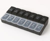 China 2 Times AM PM Daily Pill Dispenser Organizer Pocket Weekly Pill Storage Box 20.5x10.3x7cm for sale