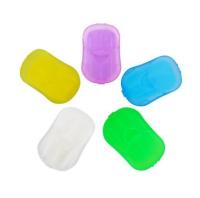 China Custom Logo Portable Disposable Soap Paper Flakes 50pcs per Box Hand Washing Cleaning Sheets for sale