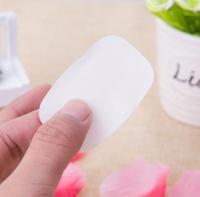 China Custom Logo Portable Disposable Soap Paper Flakes 50pcs per Box Hand Washing Cleaning Sheets for sale