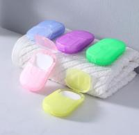 China Wholesale Disposable Paper Soap 50 Sheets per Box Mini Portable Hand Wash for Travel for sale