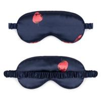 China Digital Printing Eye Sleeping Mask Polyester Satin Silk Eyeshade 500pcs MOQ Custom for sale