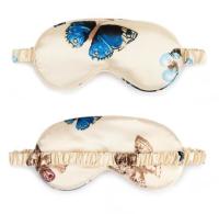 China Digital Printing Eye Sleeping Mask Polyester Satin Silk Eyeshade 500pcs MOQ Custom for sale