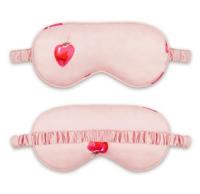 China Digital Printing Eye Sleeping Mask Polyester Satin Silk Eyeshade 500pcs MOQ Custom for sale