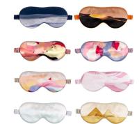 China Wholesale Color Printed Luxury Silk Eye Sleep Mask Soft Eyeshade for Travel 500pcs MOQ for sale