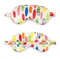 China Wholesale Custom Printing Sleeping Eyeshade Personalized Imitated Silk Sleeping Eye Mask for sale