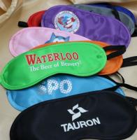 China Custom Satin Sleeping Eye Mask Sublimation Printing Eyeshade Mask for Travel Airline 500pcs MOQ for sale