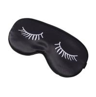 China Custom Satin Sleeping Eye Mask Sublimation Printing Eyeshade Mask for Travel Airline 500pcs MOQ for sale