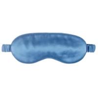 China Personalized Double Layer Elastic Strap Soft Eye Shade Travel Silk Sleep Eye Mask for sale