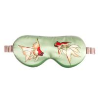 China Custom Logo Silk Satin Sleep Eye Mask for Travel Night Use 500pcs MOQ for sale