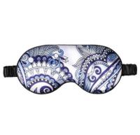 China Custom Logo Silk Satin Sleep Eye Mask for Travel Night Use 500pcs MOQ for sale