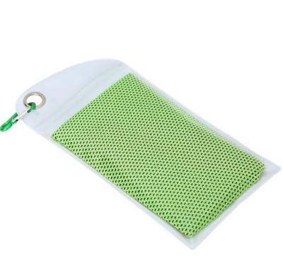 China Custom Digital Print Quick Dry Microfiber Cooling Towel 40x80cm 200GSM with Plastic Bag for sale