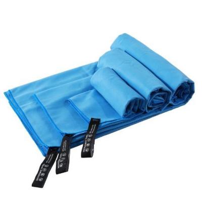 China Outdoor Fast Dry Microfiber Sports Travel Towel 40x80cm 200GSM Custom Logo for sale