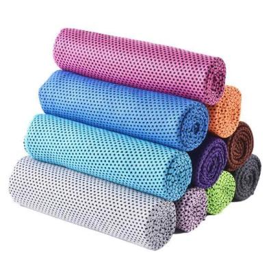 China Custom Logo Microfiber Cooling Towel 40x80cm Quick Dry Sport Towel Instant Ice Towel for sale
