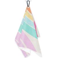 China Custom Printed Microfiber Sports Golf Towel 40x60cm with Grommet Hook OEM for sale