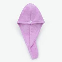 China Custom Microfiber Hair Drying Turban Wrap Towel 110GSM 23x63cm for Home SPA for sale