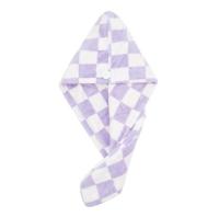 China Double Layer Microfiber Hair Drying Towel 100x30cm Quick Dry Absorbent Turban Towel for sale